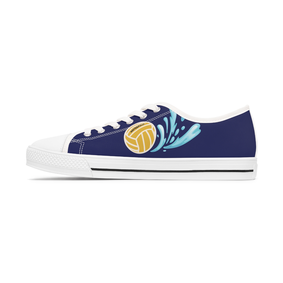 Water Polo Ball Women’s Low Top Sneakers – Ball Under Designs